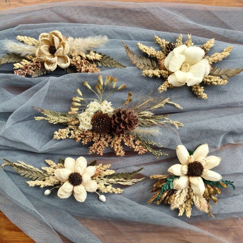 Jual [ready stok] rangkaian bunga kering mahar, bunga hiasan mahar ...