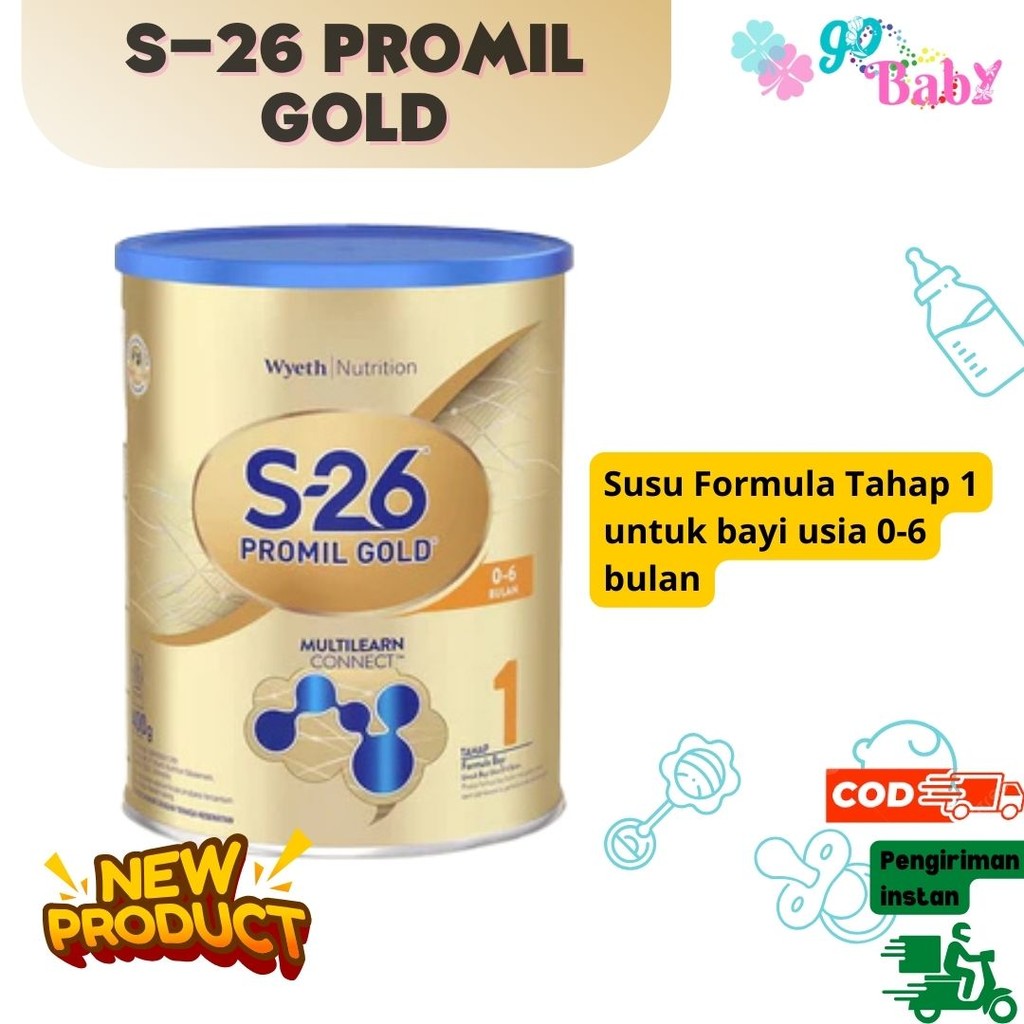 Jual S-26 Promil GOLD Tahap 1 Susu Formula Usia 0-6 Bulan, Kaleng 400 ...
