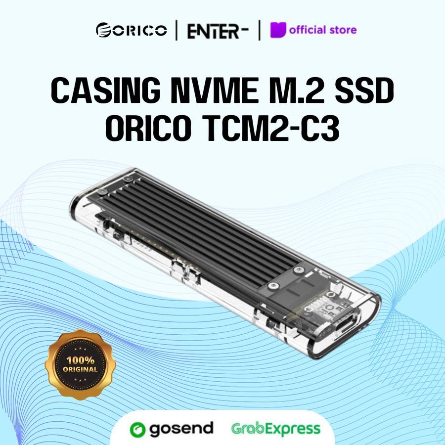 Jual Casing NVME M.2 SSD Orico TCM2-C3 Enclosure Silver | Shopee Indonesia