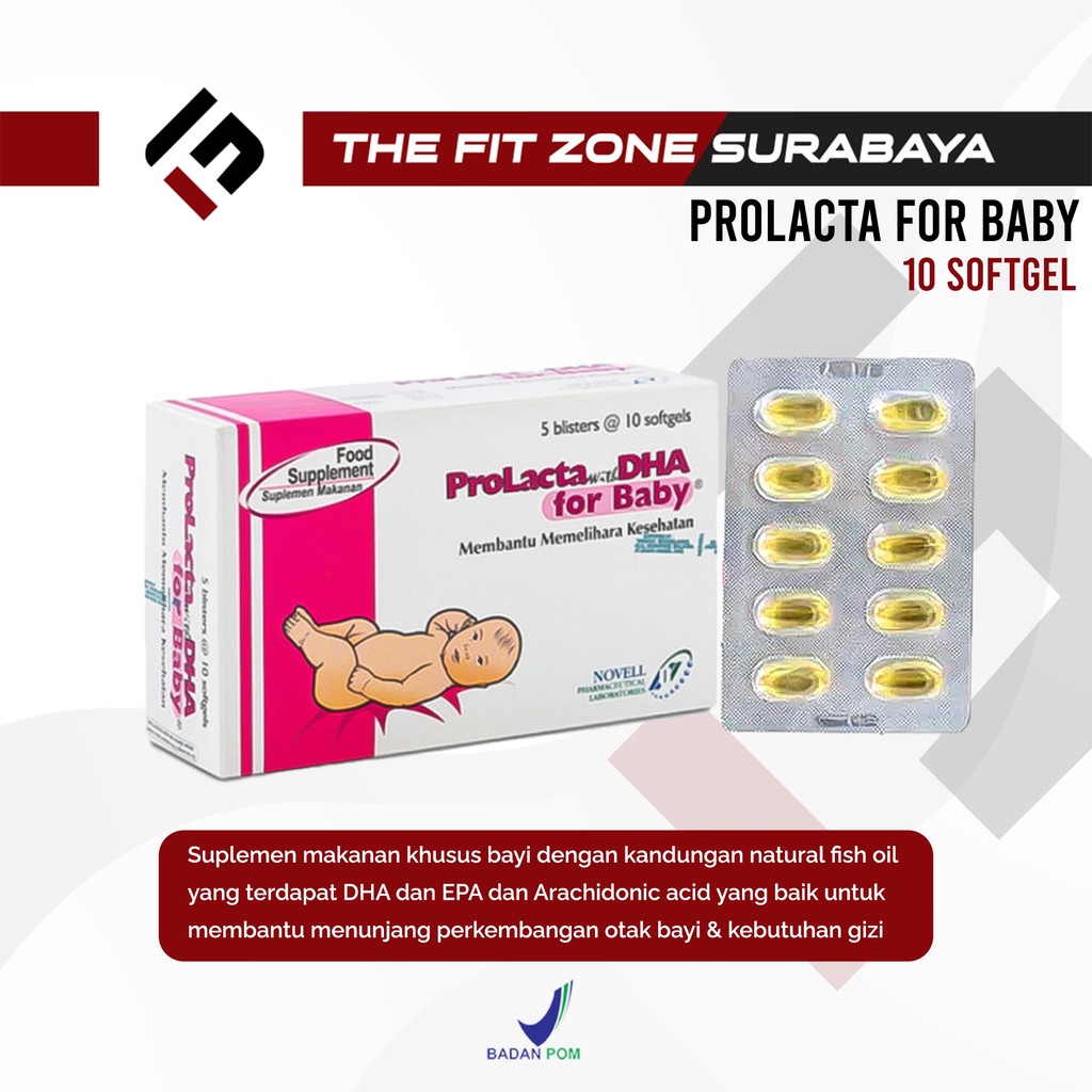 Jual Prolacta With DHA For Baby 10 Softgels EPA dan Arachidonic Acid ...