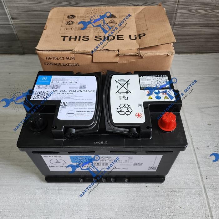 Jual Aki Mercedes Benz Starter Battery 70AH 12V Original Accu Mercy ...