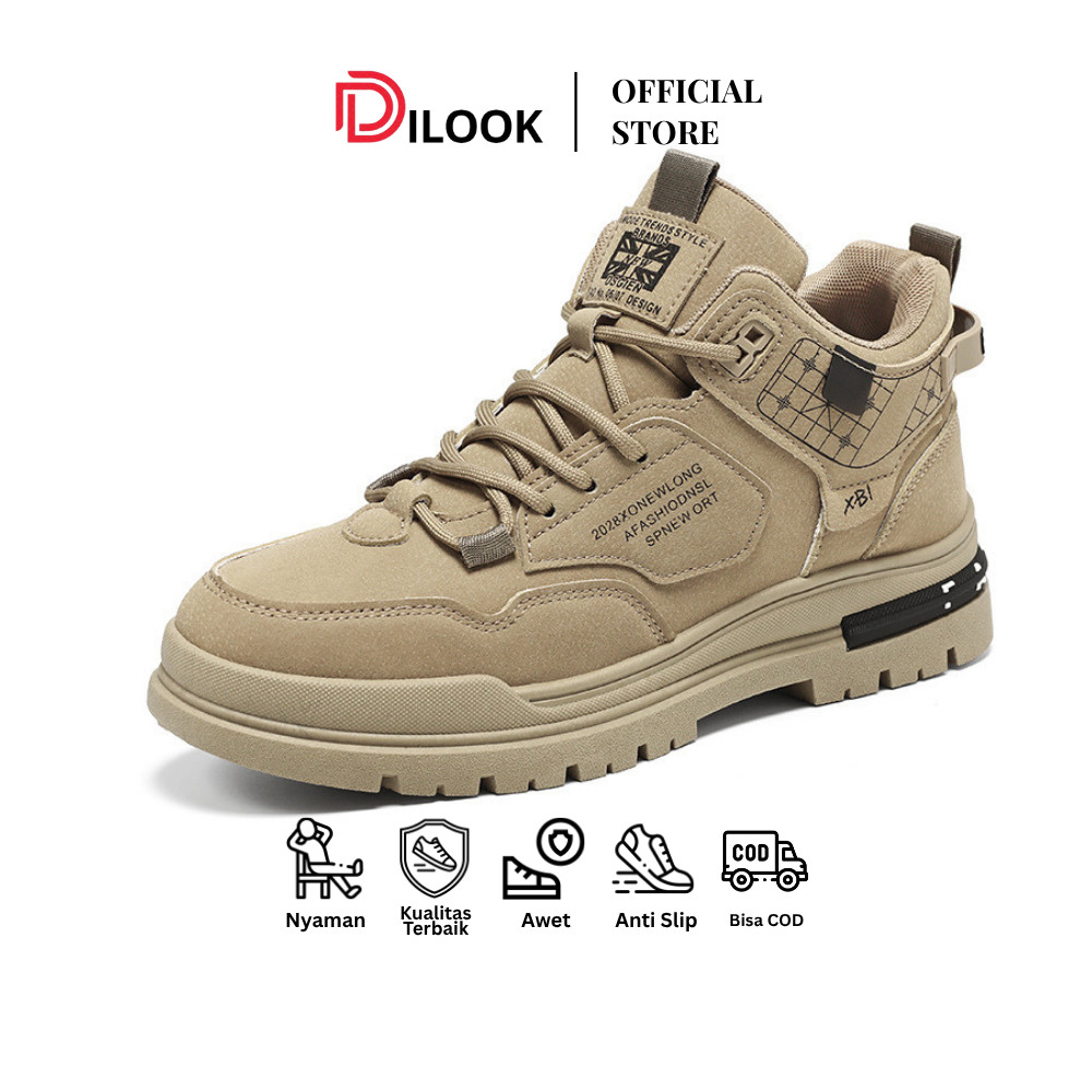 Jual DILOOK S031 Sepatu Casual Pria Olahraga Sneakers Sporty Kuliah ...