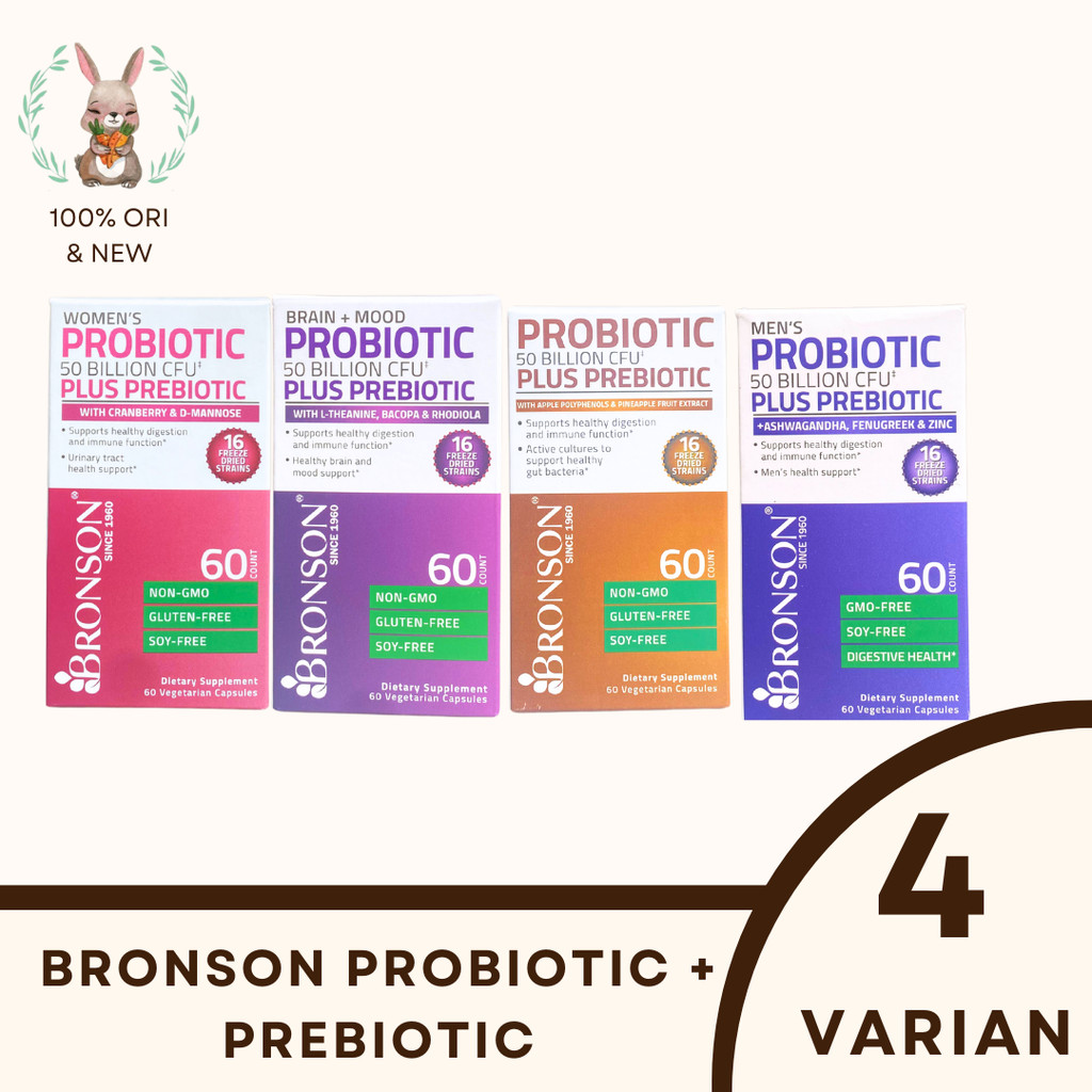 Jual Bronson Probiotic + Prebiotic Mood Brain Men Women Men's Women's ...