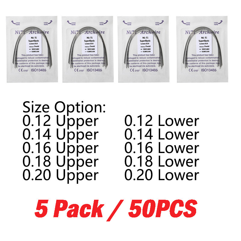 Jual 5 PACK ISI 50PCS DENTAL KAWAT NITI THERMAL ACTIVATED 012 014 016 ...