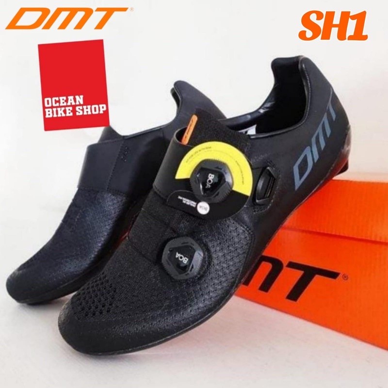 Jual DMT SH1 Sepatu Cleat Sepeda Road Bike Cycling Shoes in Black ...