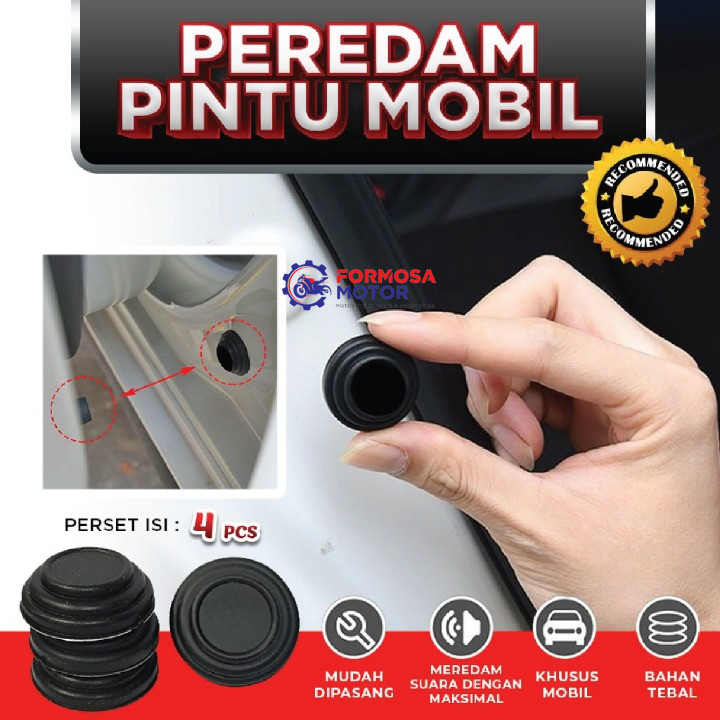 Jual Bantalan Peredam Suara Pintu Mobil (Per Set = 4 Pcs) | Shopee ...