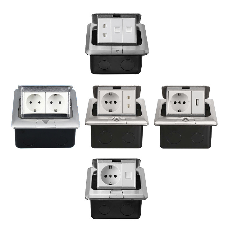Jual Stop kontak lantai Meja floor Table socket soket colokan Arde ...