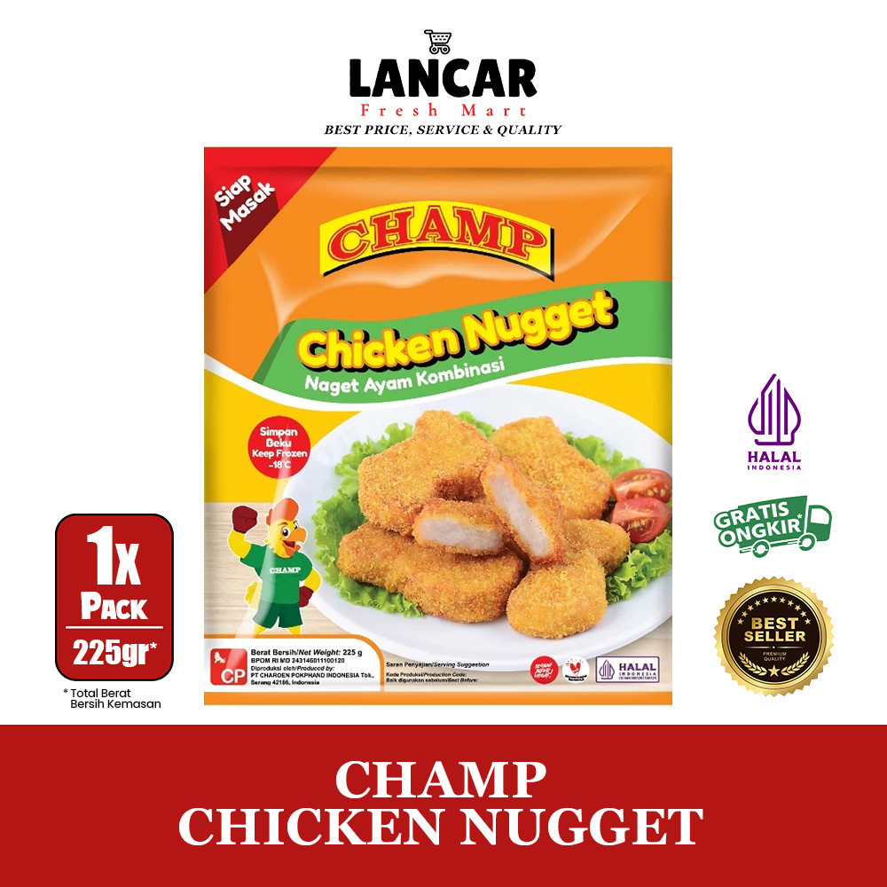 Jual CHAMP CHICKEN NUGGET 225GR | Shopee Indonesia