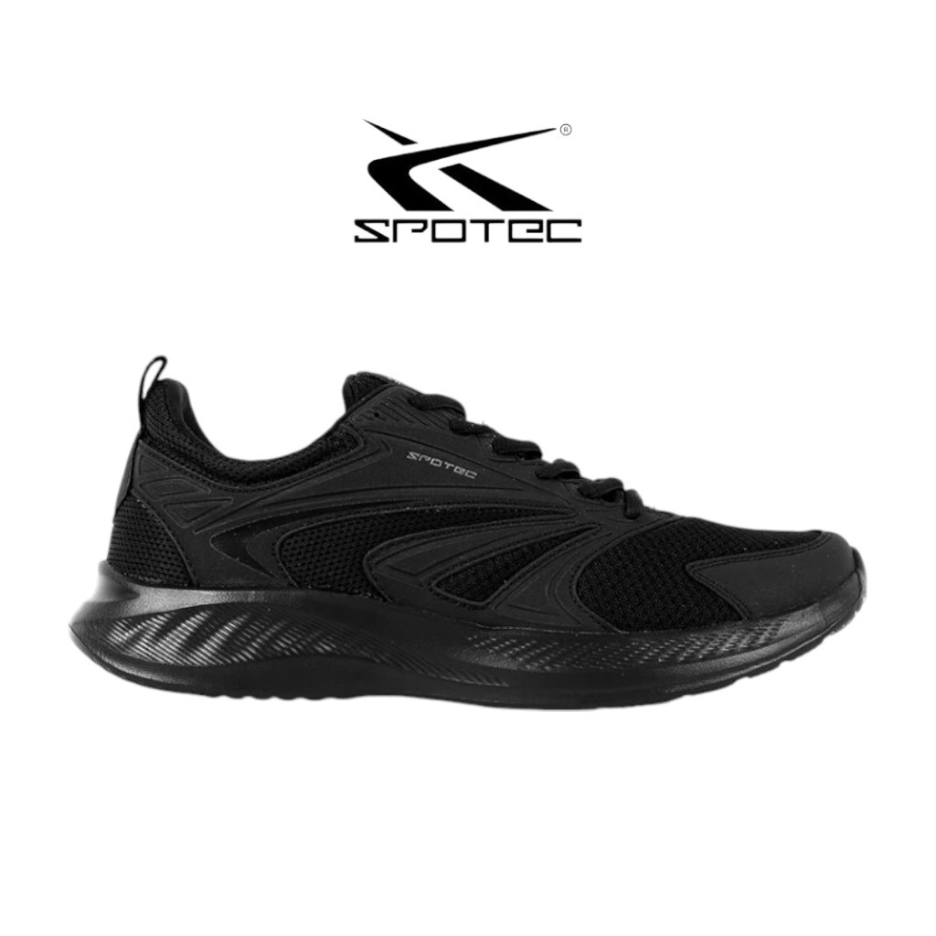 Jual Sepatu Sekolah Sneakers Hitam Putih Spotec Olympia Pria Wanita ...