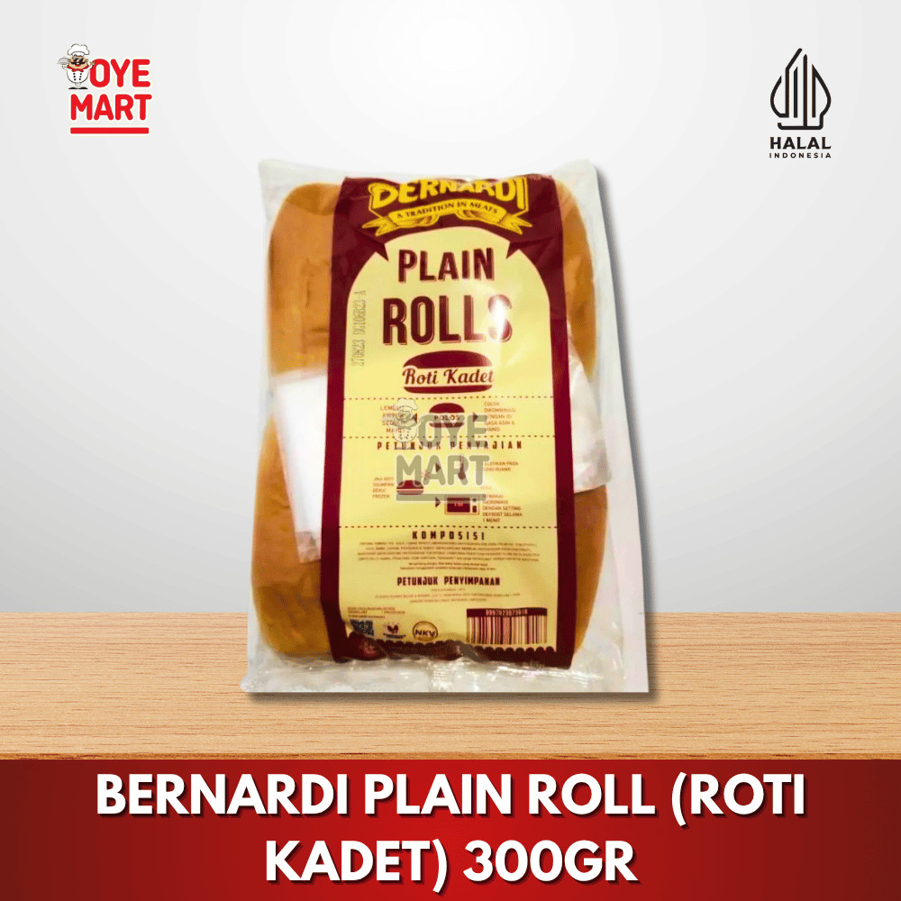 Jual BERNARDI ROTI HOT DOG PLAIN ROLL ISI 6 PCS 300GR / ROTI KADET ...