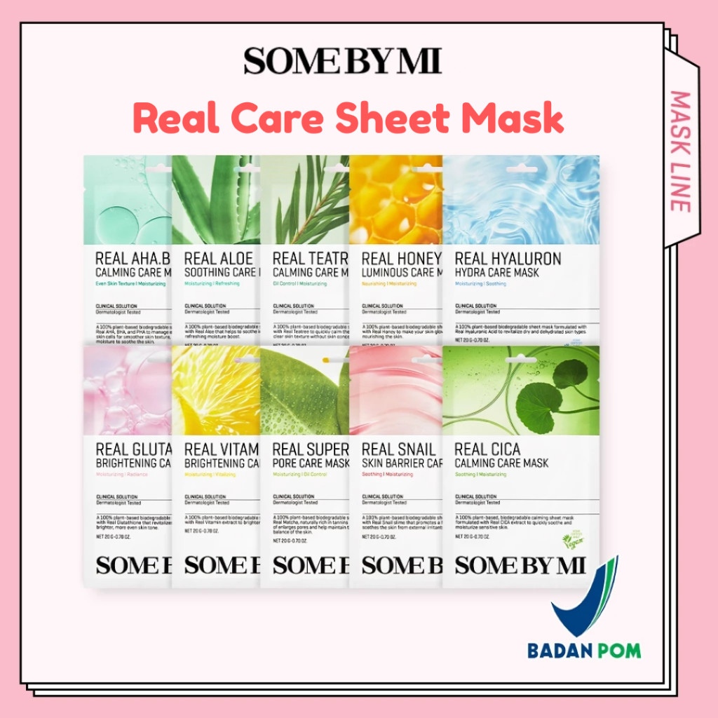 Jual SOME BY MI Real Care Sheet Mask 20g | Shopee Indonesia