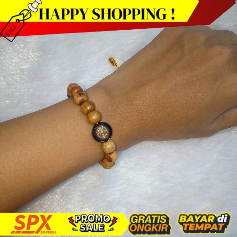 Jual NEW ARRIVALS Gelang Rosario Kayu 77 Bapa Kami Tali Simpul Aksesoris Souvenir Rohani Katolik ...