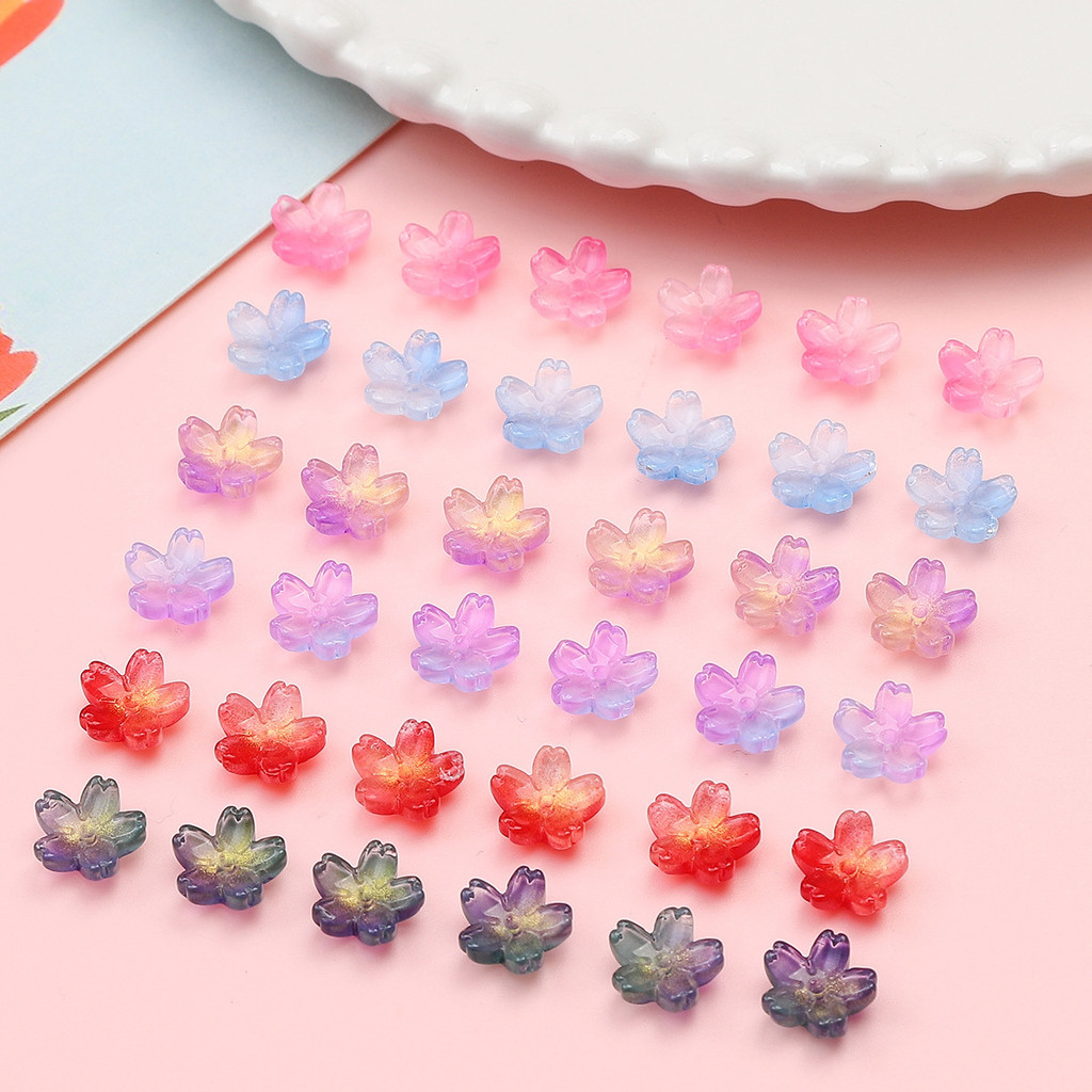 Jual 1 bag Manik-manik Kaca Genuine Glass Beads - MINI KELOPAK SAKURA ...