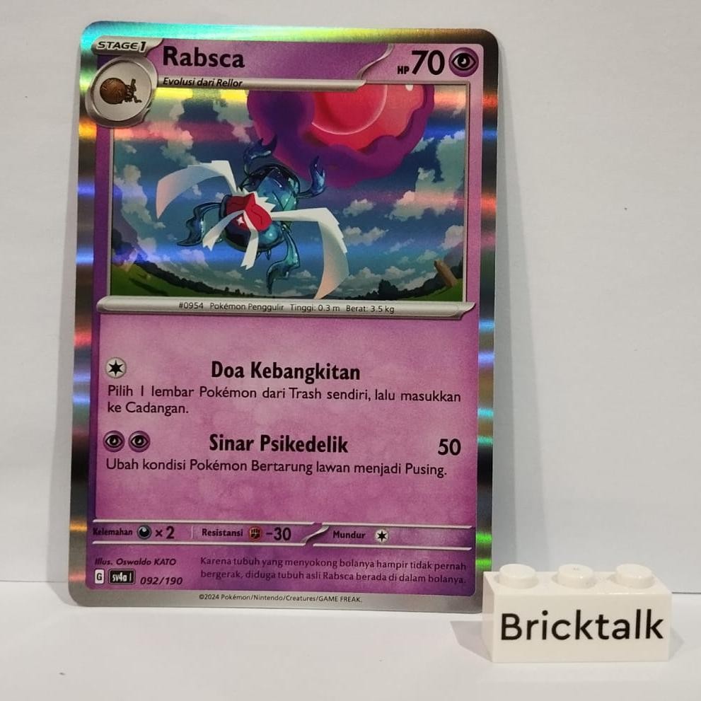 Jual Kartu Pokemon Rabsca SV4A Harta Berkilau | Shopee Indonesia