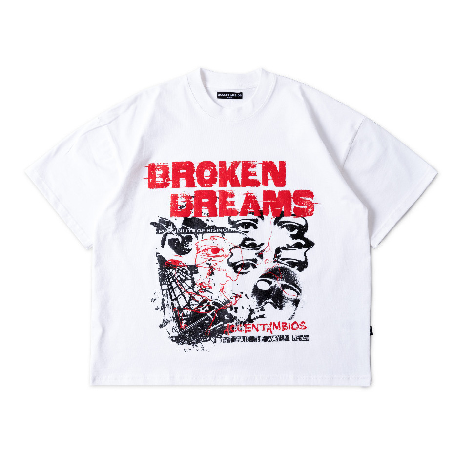 Jual AccentAmbios - 16s Boxy Tshirt Heavyweight 225gsm Broken Dreams ...