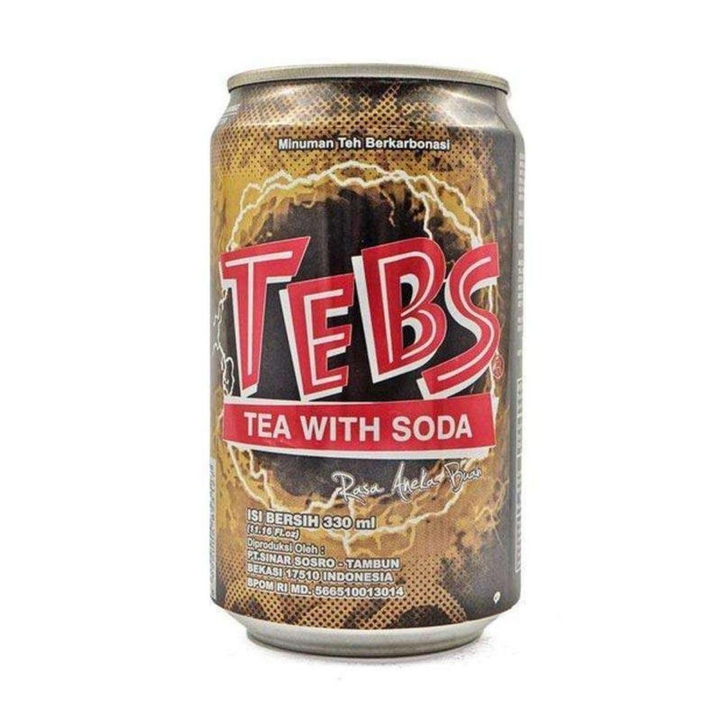 Jual Tebs Tea With Soda Kaleng 330 ml. 1 Dus isi 20 pcs. | Shopee Indonesia