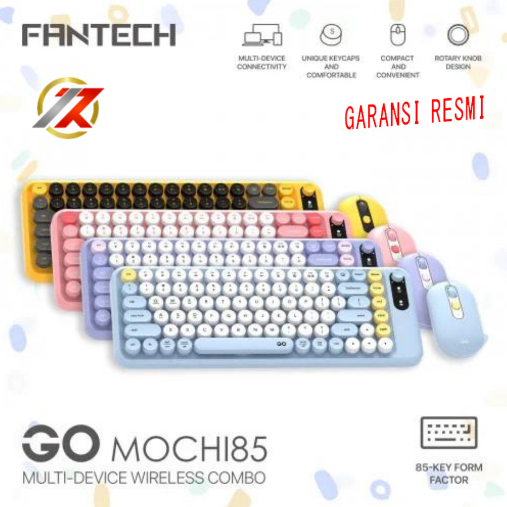 Jual FANTECH GO MOCHI85 WK898 COMBO SET KEYBOARD MOUSE KEYBOARD MOUSE WIRELESS DUAL MODE ...