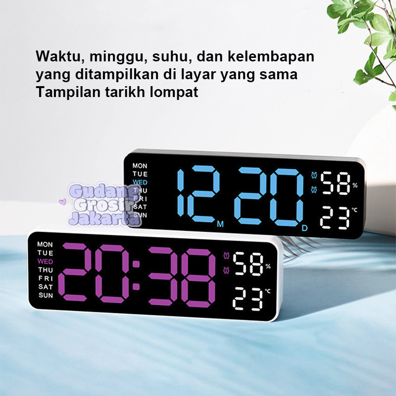 Jual Jam Alarm Digital LED JD-5503 Design Dekor Rumah Kantor Tamu Fitur ...