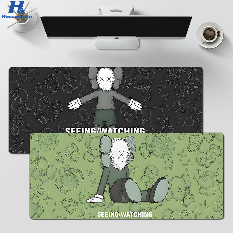 Jual Mousepad Gaming Deskmat Keyboard Pad Anti Slip Besar Green Grey ...