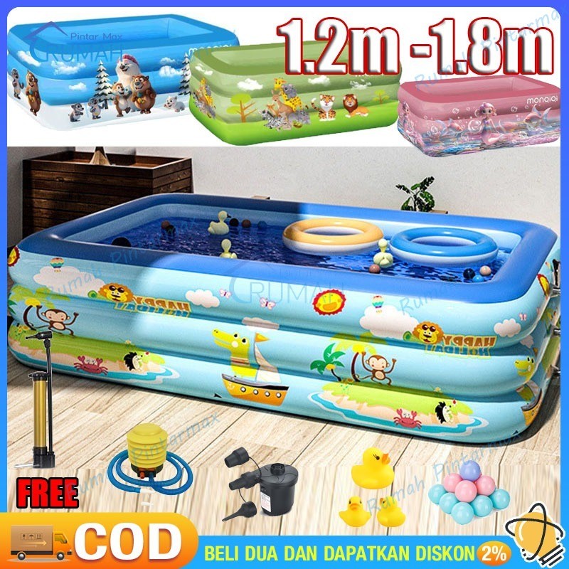 Jual Adora Baby Kolam Renang Anak Jumbo 3ring/Kolam Mandi Bola 300 ...