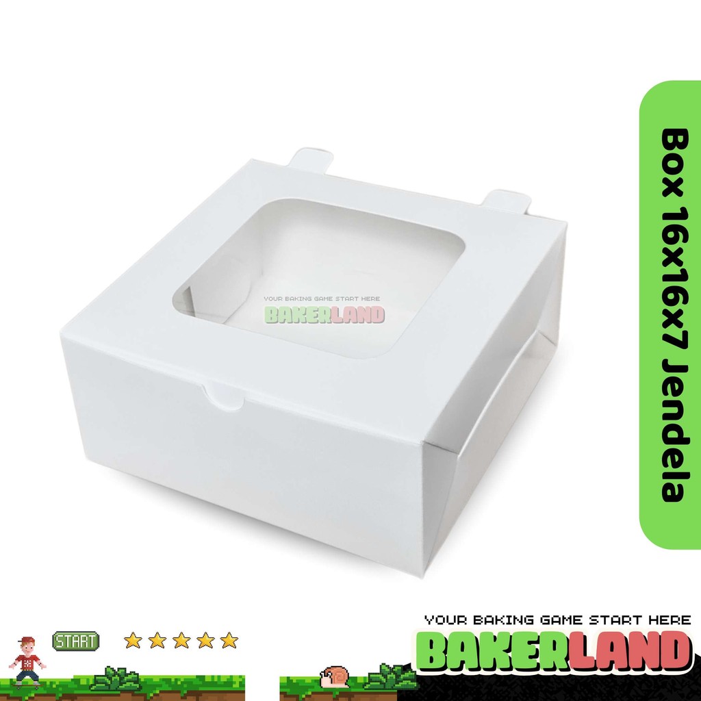 Jual Dus Snack 16x16x7 Putih / Dus Kue / Dus cemilan / Box Makanan ...