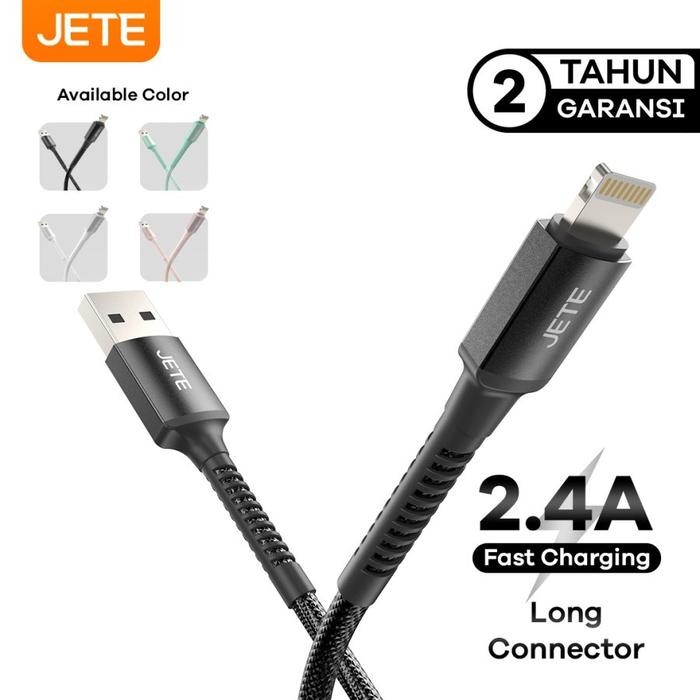Jual Kabel Data Lightning JETE CA2 12W Fast Charging 2.4A for iPhone ...