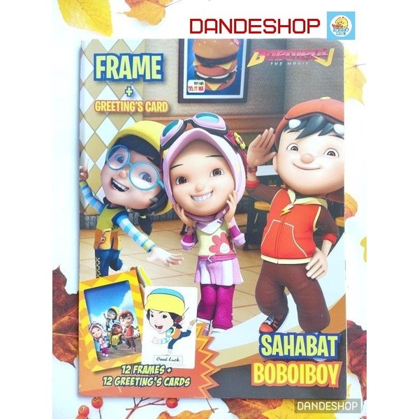 Jual Boboi Boy Frame & Greeting's Card - isi 12 lembar boboiboy kartu ...