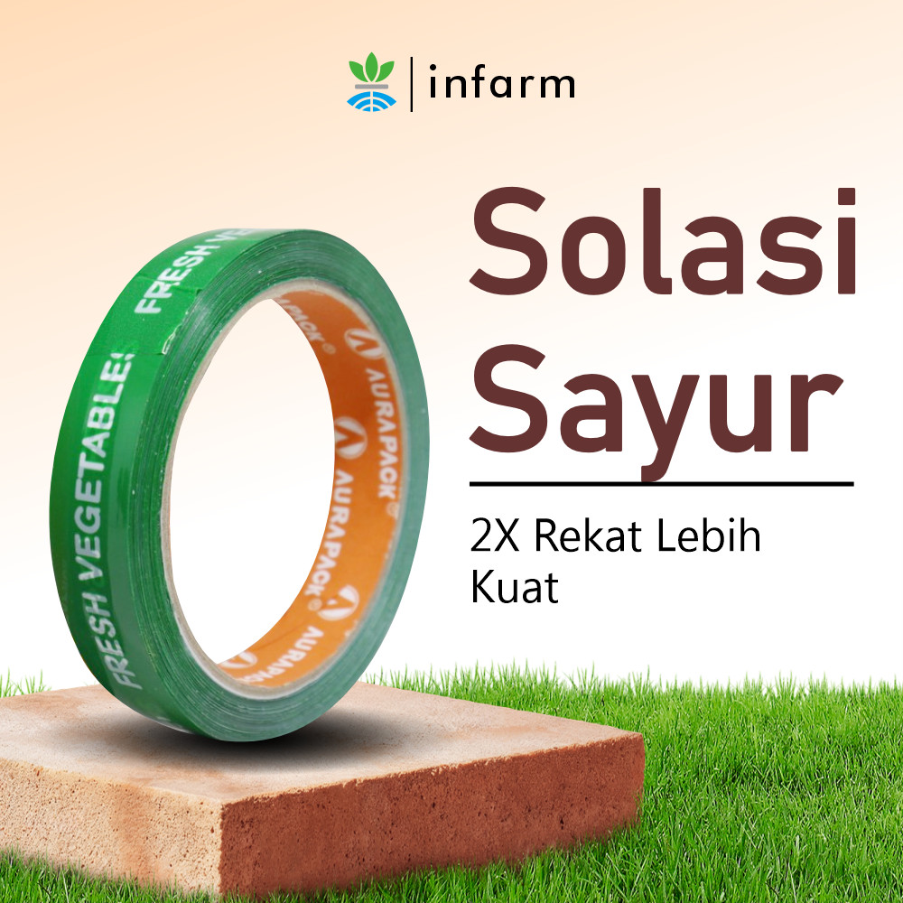 Jual INFARM - Tape Selotip Isolasi Sayuran Fresh untuk Buah dan Sayur ...