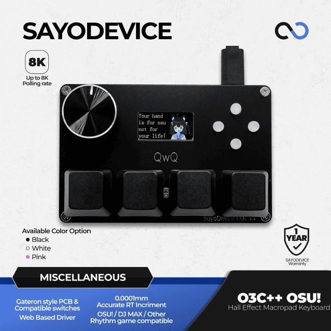 Jual SayoDevice O3C++ OSU! / DJMAX Hall Effect Macropad Gaming Keyboard Rapid Trigger SOCD RDT ...