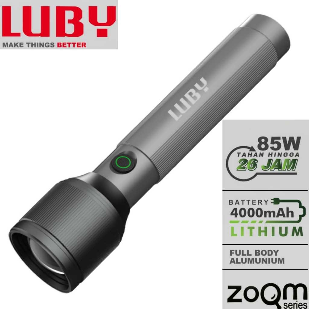 Jual SENTER LED LUBY L-AL8006 85WATT 4000MAH TAHAN HINGGA 26JAM - ZOOM ...