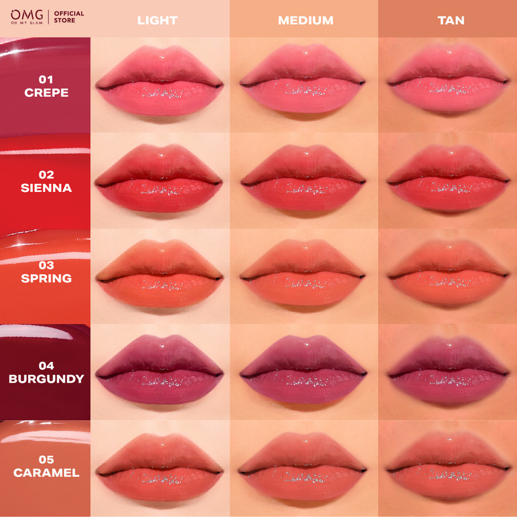 Jual [NEW SHADE!] OMG OH MY GLAM Glassy Lip Tint 2g - Lip Tint Warna ...