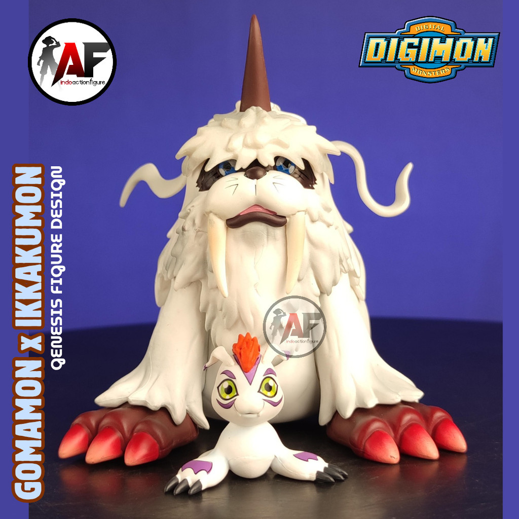 Jual Action Figure Digimon Gomamon x Ikkakumon Genesis Studio Design ...