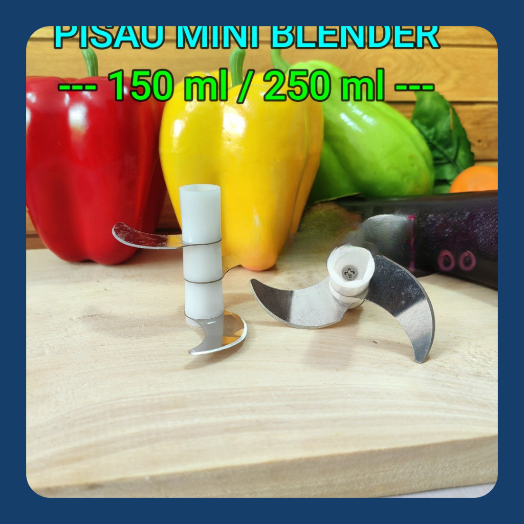 Jual Pisau Mini Blender Chopper 2 Mata Pisau 150 ml / 3 Mata Pisau 250 ...