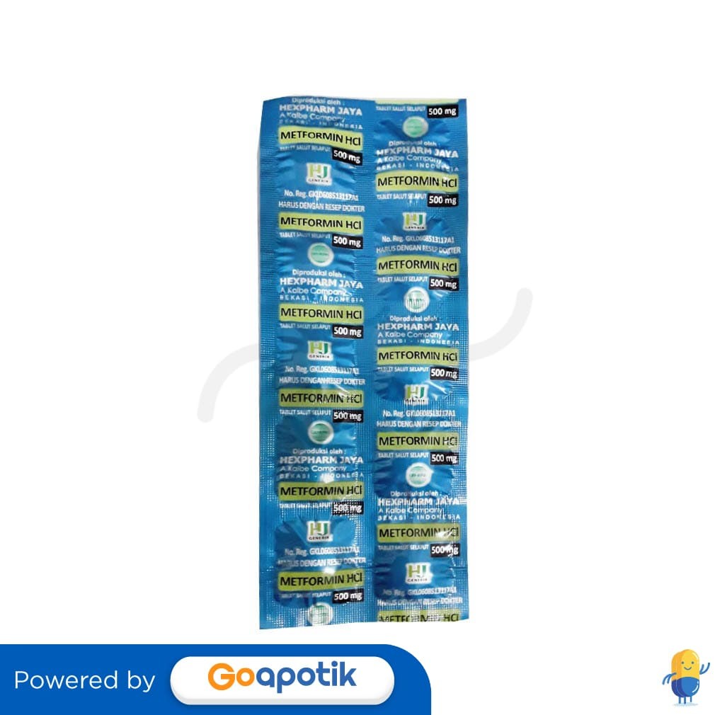 Jual Metformin Hexpharm 500 Mg Strip 10 Tablet | Shopee Indonesia