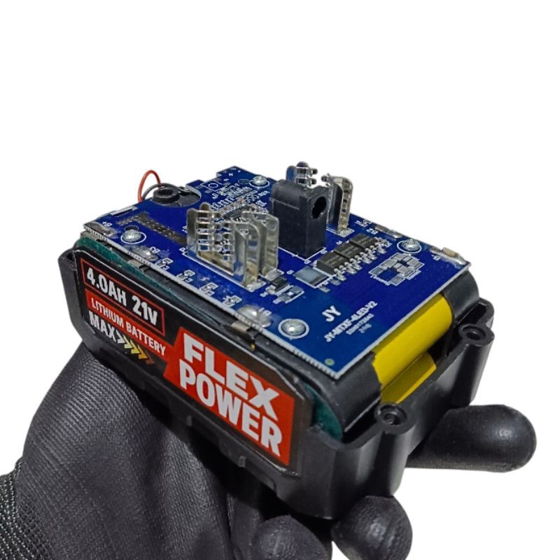 Jual Baterai POWER FLEX 21V 4Ah LXT BMS biru | Shopee Indonesia