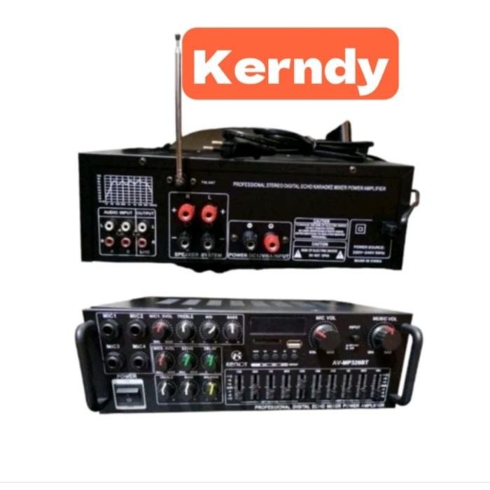 Jual Amplifier Bluetooth EQ Audio Karaoke Home Theater KERNDY AV-326BT - KERNDY AV-326 | Shopee ...