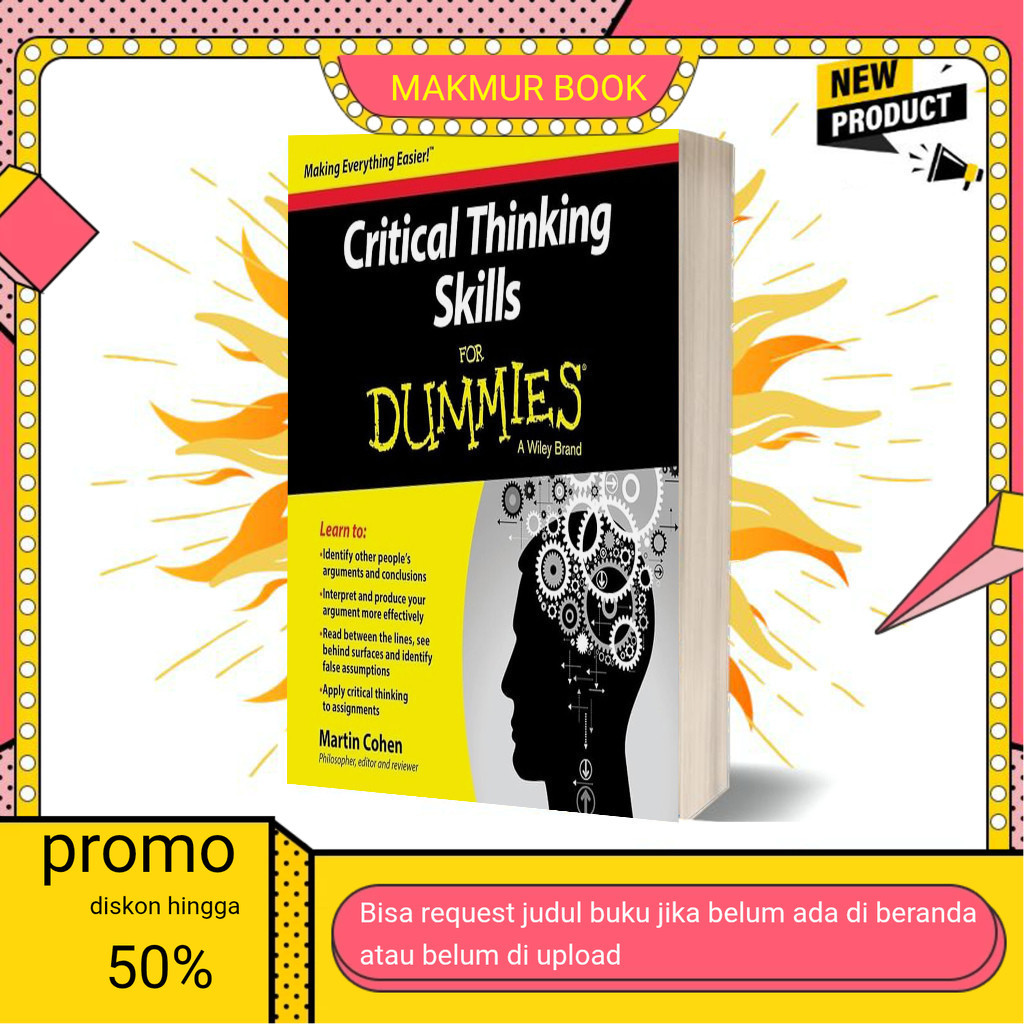 Jual Buku Critical Thinking Skills For Dummies by Martin Cohen (English) | Shopee Indonesia
