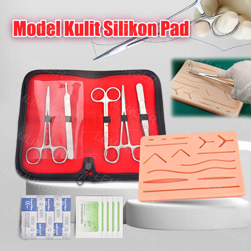 Jual 【LEMLINGER】Model Kulit Silikon Pad Sutura Latih Jahit Luka Medis ...