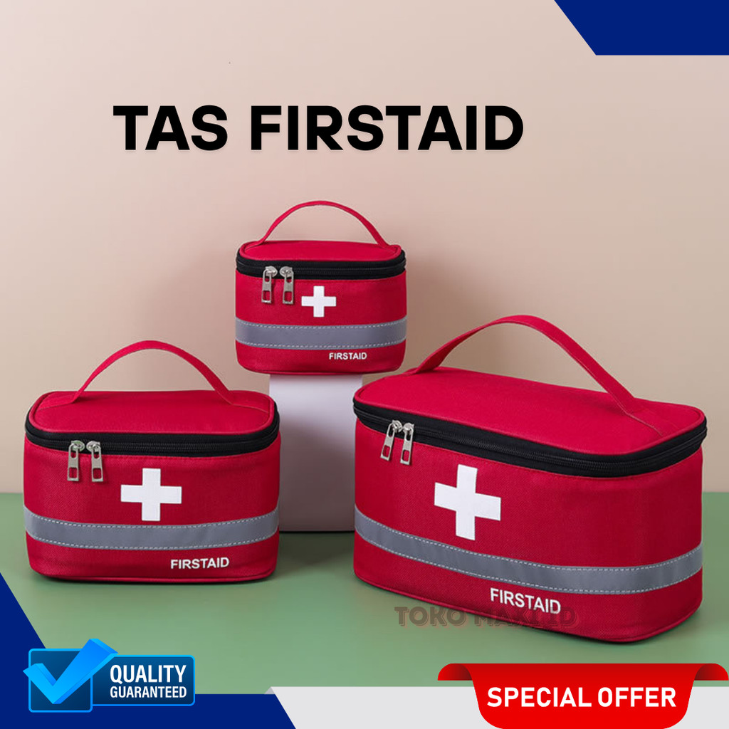 Jual [COD] Tas P3K Pouch First Aid Bag Kit / Med Kit Travel / Tas Warna ...