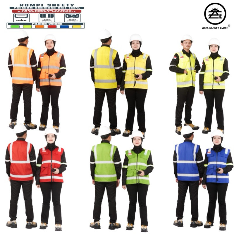 Jual Termurahrompi vest safety first/rompi k3/rompi lapangan/rompi ...