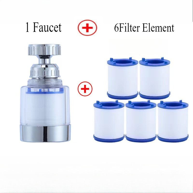 Jual （1+6）Filter Kran Air Sambungan Kran Penyaring Air Keran Flexible ...