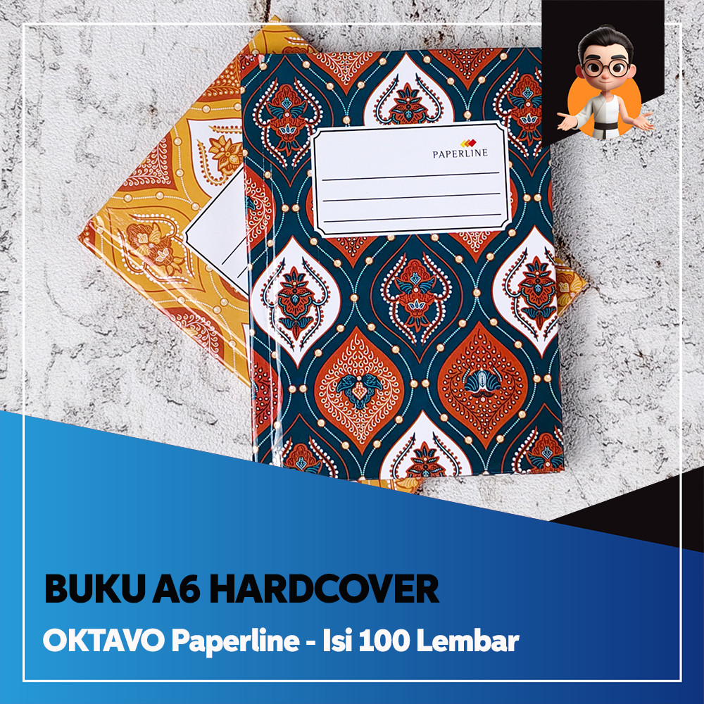 Jual BUKU A6/ OKTAVO 100 Lembar Paperline Hardcover / Tebal Paperline ...