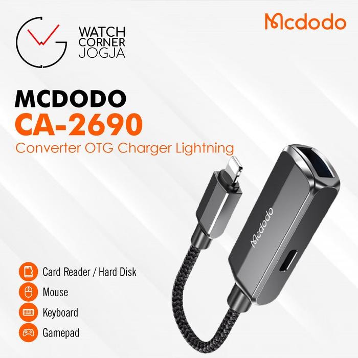 Jual MCDODO CA-2690 Converter OTG USB 3.0 To Lightning Charger Iphone ...