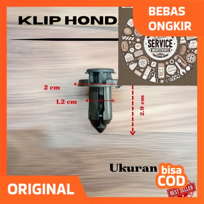 Jual Klip Kancing Bemper Atau Fender Mobil Honda Ukuran M ( Pendek ) L ...