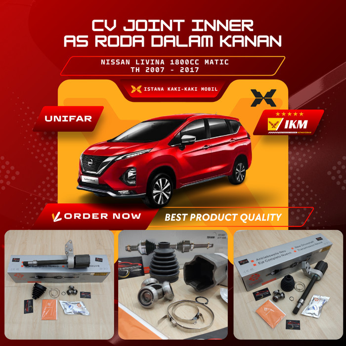 Jual Cv Joint Inner / As Roda Dalam Kanan Nissan LIVINA 1800CC Matic Tahun 2007 - 2017 Original ...