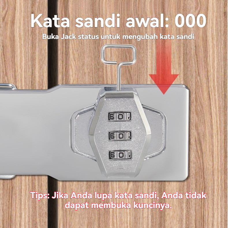 Jual Gembok Overpal Grendel Kode Digit Kunci Pintu Lemari Kunci Kamera ...