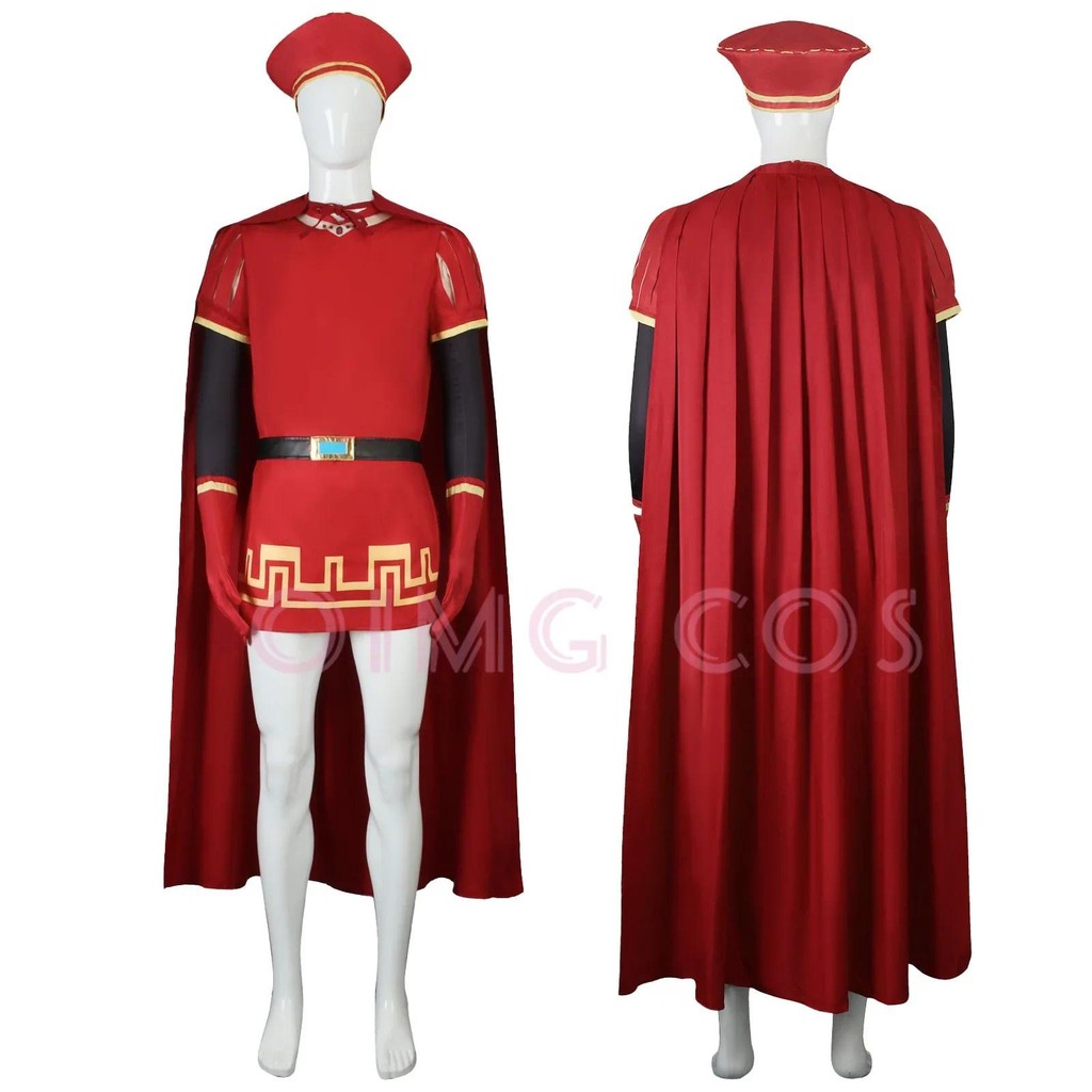 Jual Lord Farquaad Cosplay Costume Shrek Carnival Uniform Wig Anime ...