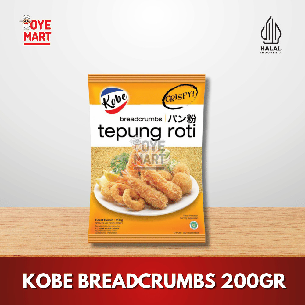 Jual KOBE TEPUNG ROTI 200GR / TEPUNG PANIR / BREADCRUMBS | Shopee Indonesia