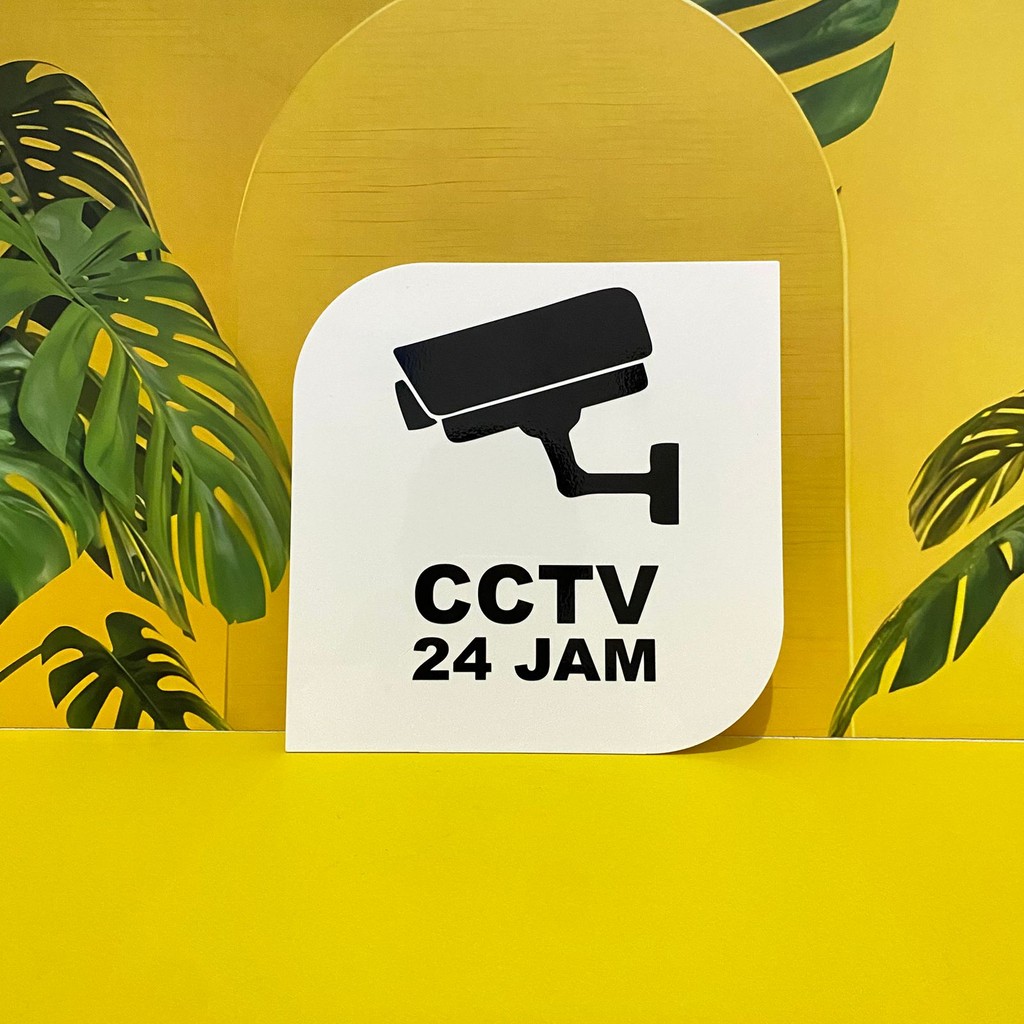 Jual ASO AKRILIK SIGN CCTV // ACRYLIC CCTV SIGNAGE MODEL KOTAK | Shopee ...