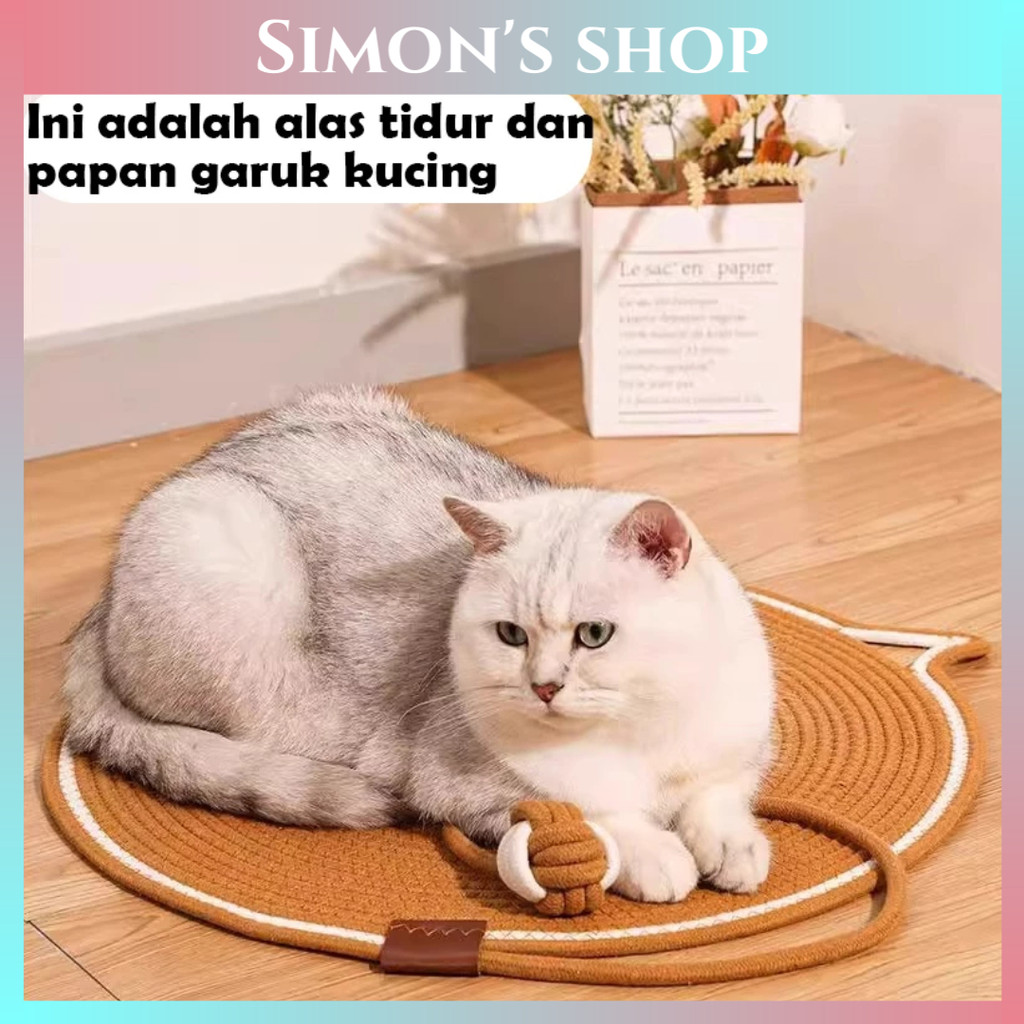 Jual [COD] Cat Scratch Mat Pet Sleeping Mat- Alas Garukan Kucing Bulat ...